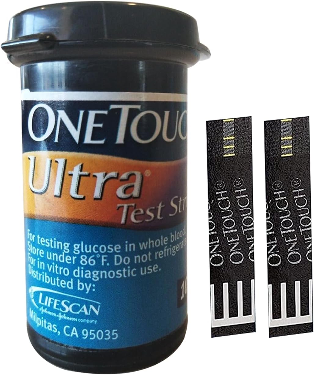 Generic Strips: Made for Ultra Glucose Monitor ONLY - 25 Count (Pack of 1) Product as Shown in Image