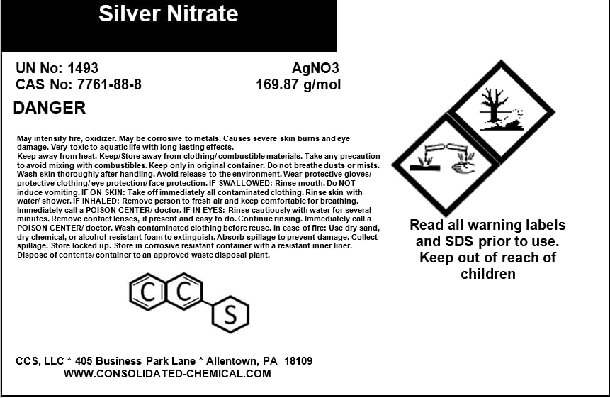 Silver Nitrate 10g Glass Bottle High Purity (10 Grams)