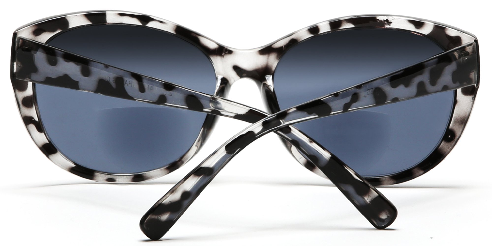 SAMBA SHADES Reader Sunglasses for Women Bifocal for Reading Under the Sun Cateye Glasses Black Tortoise 2.00