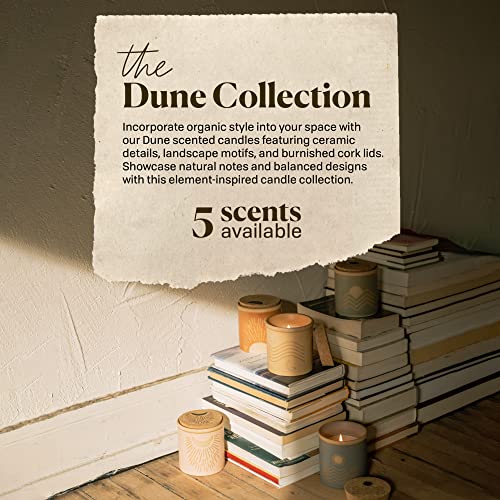 Paddywax Candles Dune Scented Soy Wax Candle, 8-Ounce Ceramic Jar with Burnished Cork Lid, Orange Zest & Bergamot
