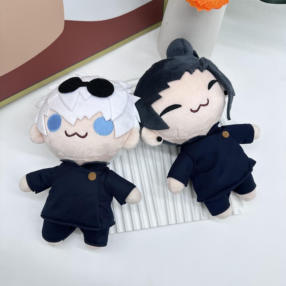 Geto Suguru Anime Soft Figure, 21cm Cute Character Stuffed Pillow Figures Cushion Cartoon Home Sofa Decoration for Fans