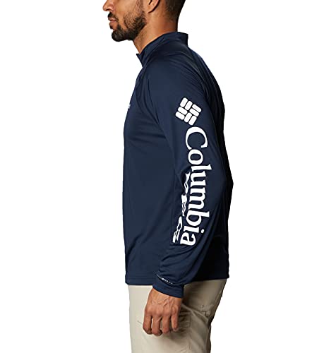 Columbia Men's Terminal Tackle 1/4 Zip, Collegiate Navy/White, 5X