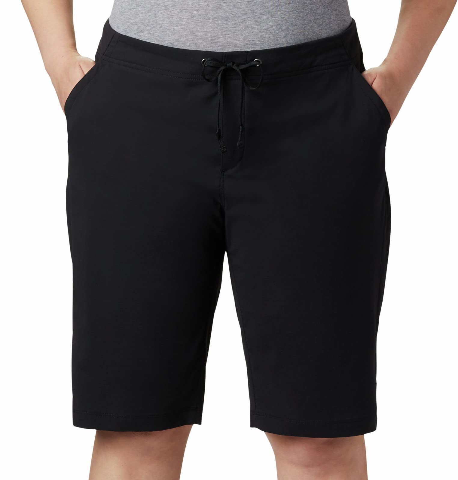 Columbia Women's Anytime Outdoor Long Short Shorts, black, 16x13