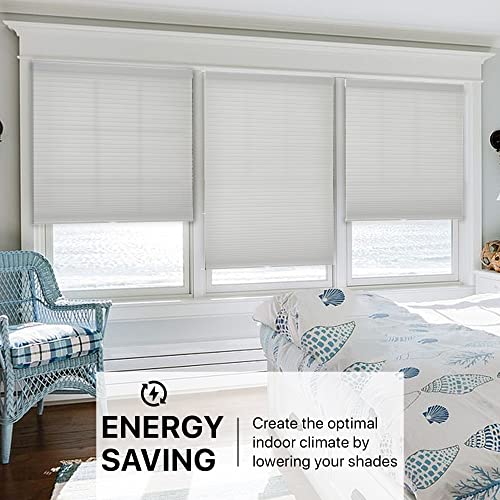CHICOLOGY Cellular Shades , Window Blinds Cordless , Blinds for Windows , Window Shades for Home , Window Coverings , Cellular Blinds , Door Blinds , Morning Mist, 24"W X 64"H