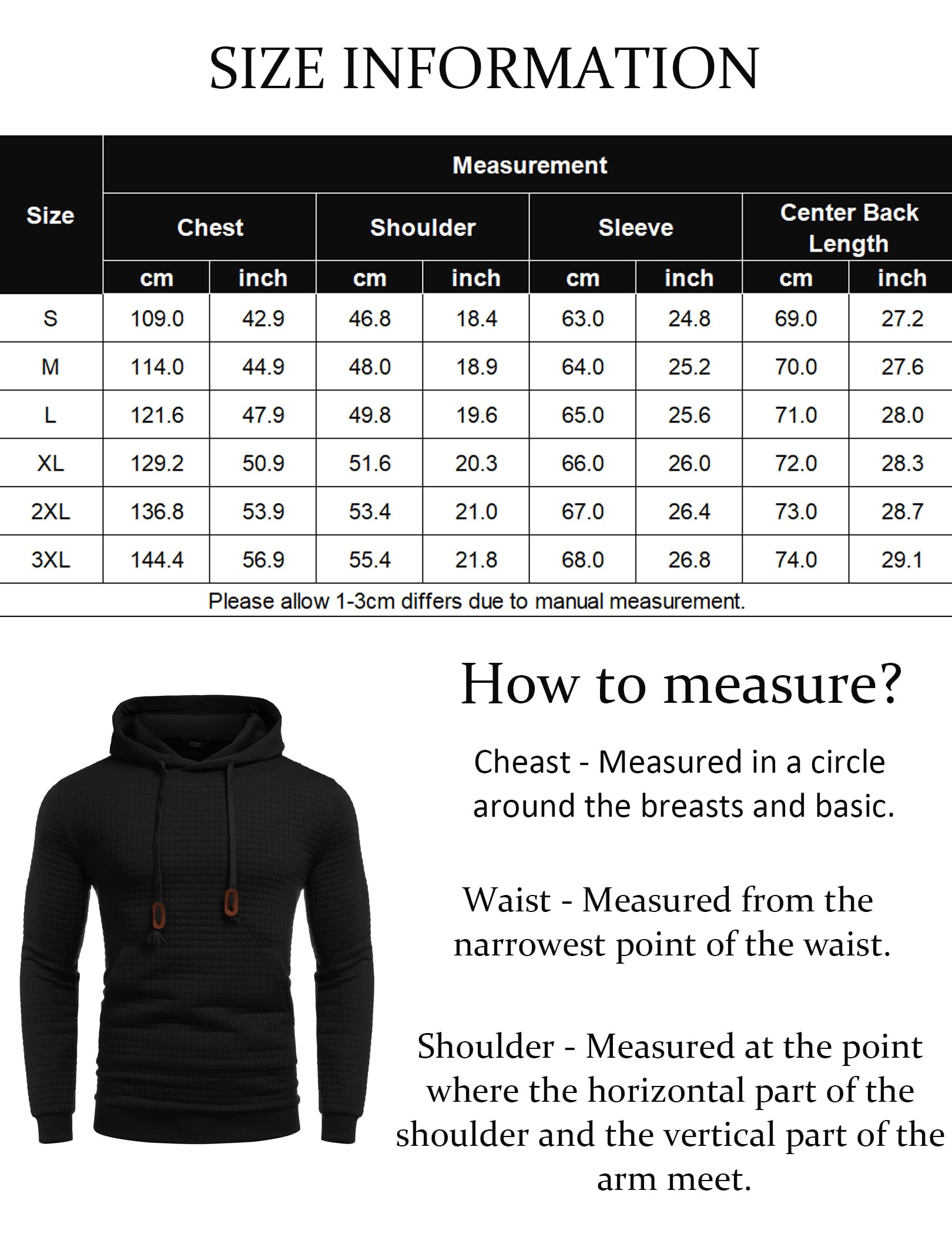 COOFANDY Men's Novelty Pullover Hoodie Long Sleeve Casual Sweatshirt with Pocket White XX-Large