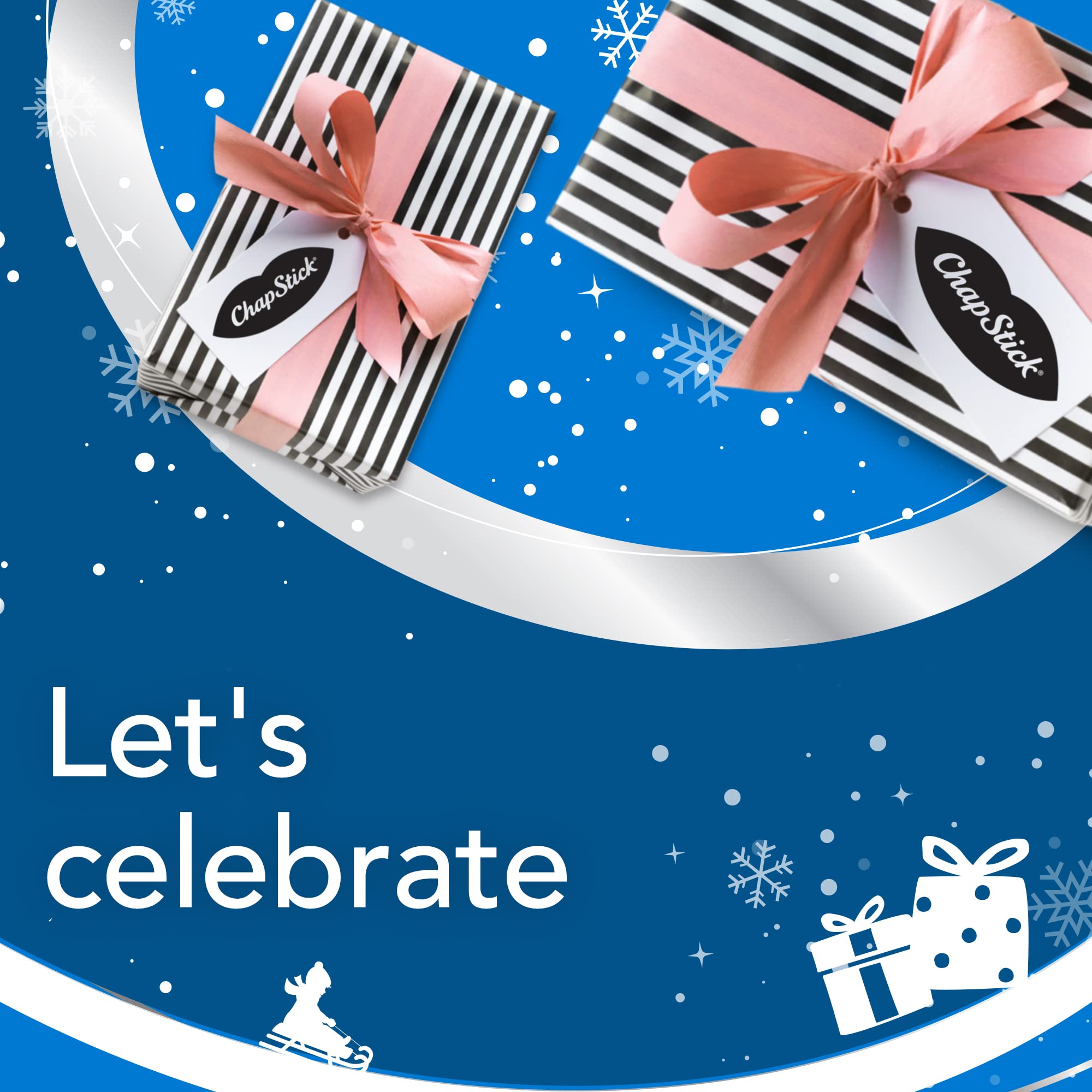 ChapStick Let’s Celebrate Holiday Lip Balm Gift Card Holder - 0.15 Oz (Pack of 2)