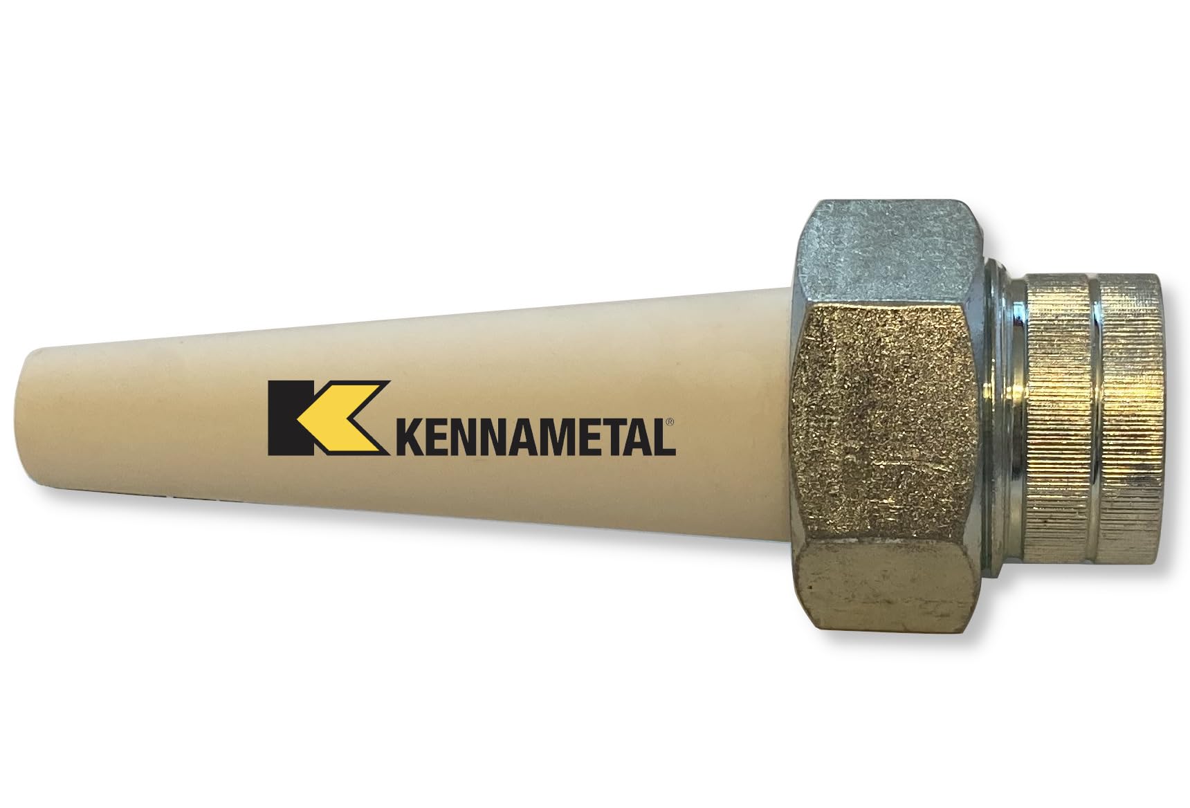 Large Type 1 Ceramic Sandblaster Nozzle with Female Threads: C1 (1/8" ID) Nozzle Tip, Steel Holder with Female Thread Connection- Longer-Lasting Professional Abrasive Blasting Nozzle Tip Replacement