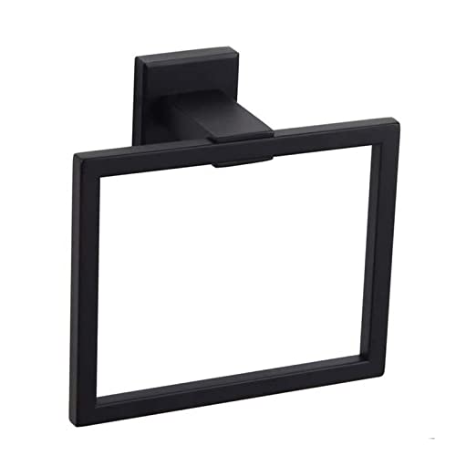 OUSFANAM Wall Mounted Square Towel Holder Modern Towel Wall Lavatory Storage Rack Classic Bathroom Accessories Bathroom Towel Rack for Door Bedroom Freestanding Over Toilet Wall Mounted