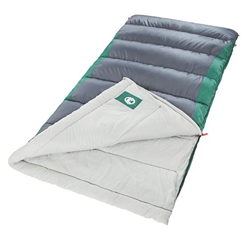 Coleman Autumn Glen Big & Tall Sleeping Bag, 30°F/40°F Cool-Weather Sleeping Bag for Adults, Large Camping Sleeping Bag with Snag-Free Zipper and Stuff Sack Included