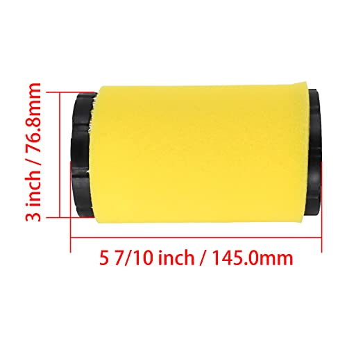 Firmusparts 2 PCS 793685 793569 Air Filter GY2155 MIU11511 Compatible With John Deere Lawn Mower Tractor LA125 LA115 D100 D110 D120 L100 E110 Compatible With Intek Series 20-21 HP