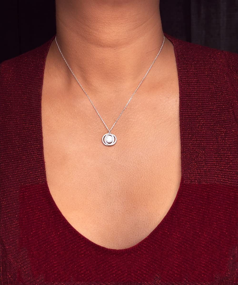 First Communion Gift, Holy Trinity Blessing, Christian Necklaces for Women, Confirmation Gift, Sterling Silver Christian Jewelry, Three Circle Necklace, Easter Present