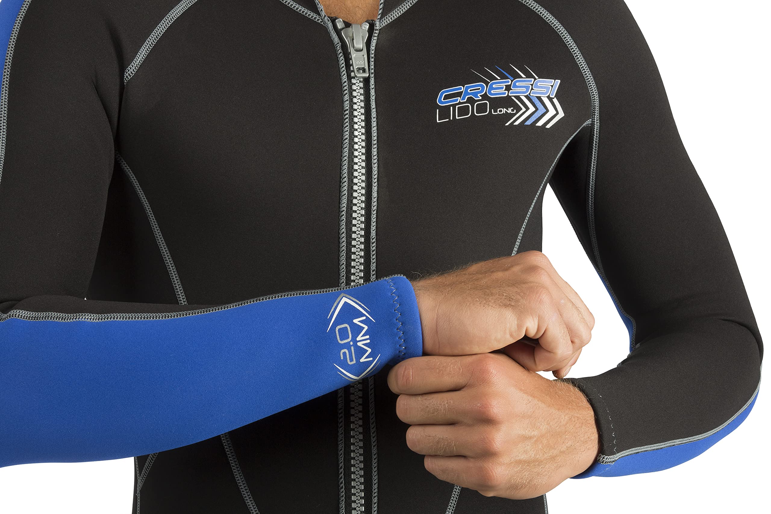 Cressi Lido Long, Black/Blue, 2XL [Duplicate]
