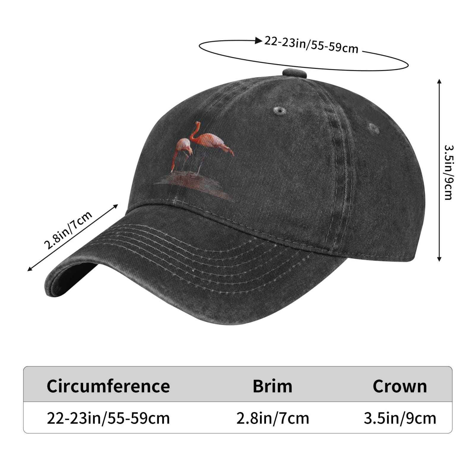 Flamingos Hat Adjustable Baseball Cap Men Women Fashion Cotton Dad Hat Daily Leisure Sun Hat