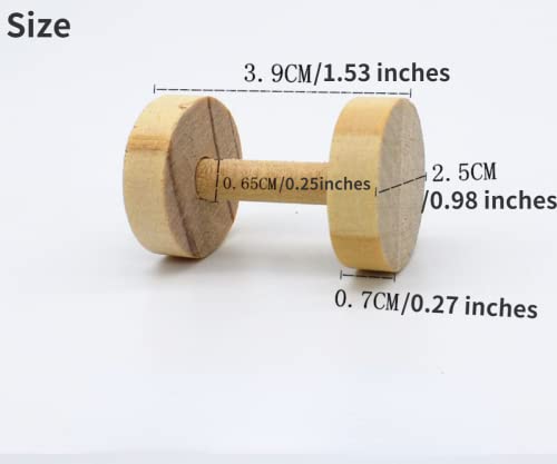Parrot Bird Toy Supplies Gnawing Dumbbell Weight Lifting Training Intelligence Development Props Bird Tools for Parrots Budgie Parakeet Cockatiel Cockatoo Conure