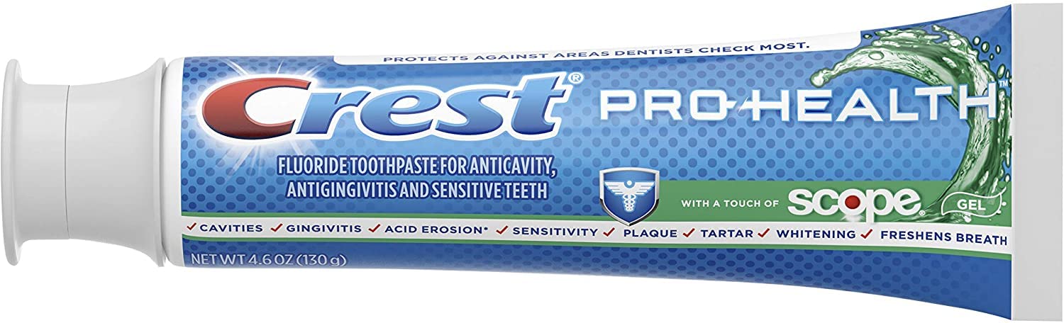 Crest Pro-Health with a Touch of Scope Whitening Toothpaste, 4.6 oz (Pack of 3) - Packaging May Vary