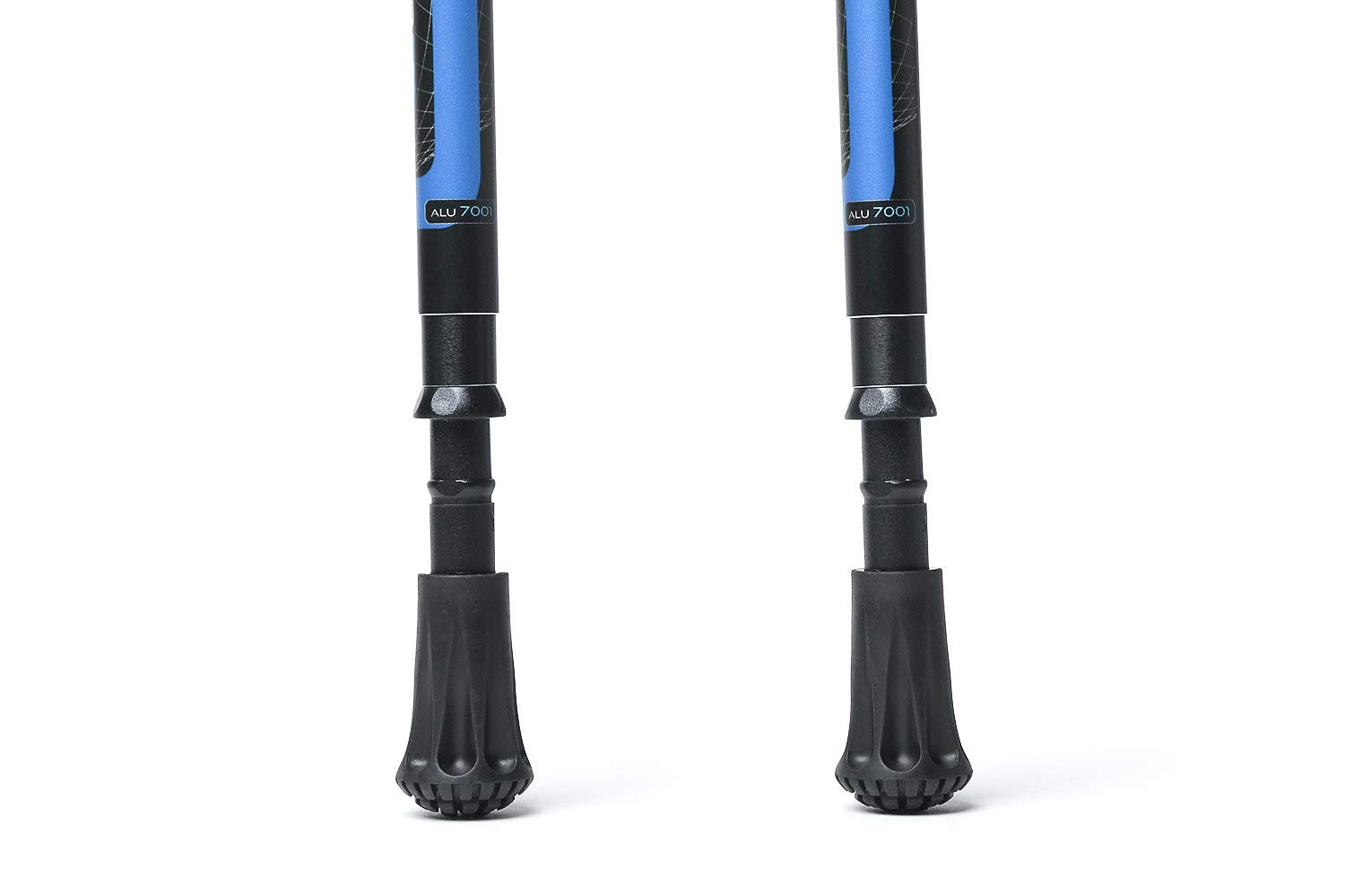 DROP + Fizan Compact Trekking Poles – Ultralight, Backpacking, Thru Hiking Poles, Adjustable, Collapsible, Customized Fit, EVA Grips, Blue (158 Grams Each)
