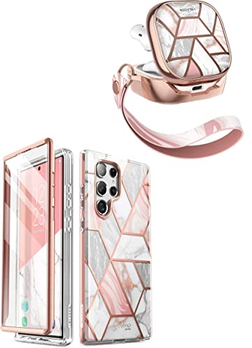 i-Blason Cosmo Designed for Samsung Galaxy S22 Ultra Case & Galaxy Buds2 Pro Case/Galaxy Buds 2 Case/Galaxy Buds Pro Case/Galaxy Buds Live Case