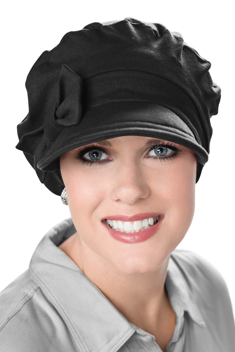 Versatility Newsboy Hat-Caps for Women with Chemo Cancer Hair Loss Luxury Bamboo - Cameo Pink