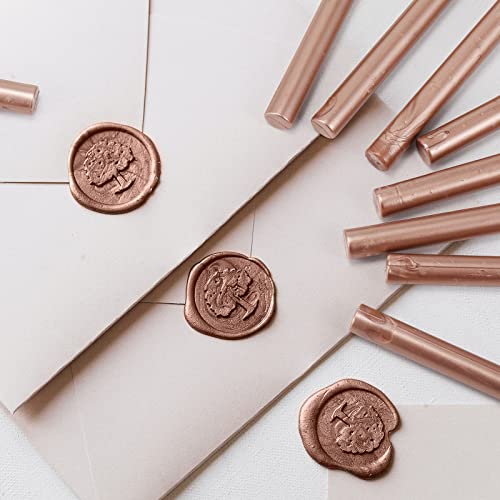 Glue Sticks, 12Pcs Wax Seal Sticks with Seal Glue Gun Set for Stamp Seals, Wedding Invitations, Envelopes Seal, Package Decoration Seal