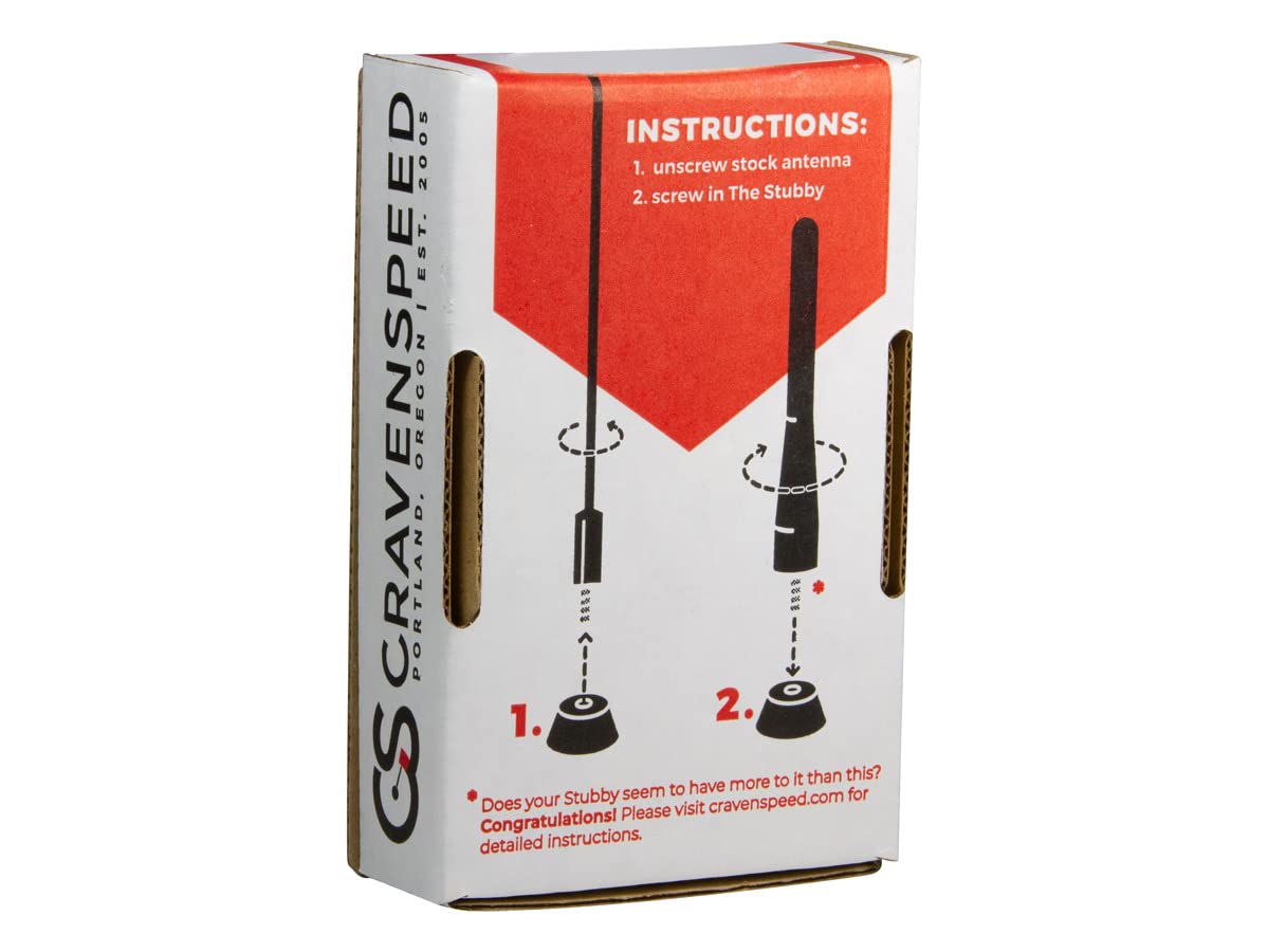 CravenSpeed Stubby Jr Antenna Compatible with Ford Ranger 2019-2024 | 2 Inches | Short Antenna Replacement | Made in The USA