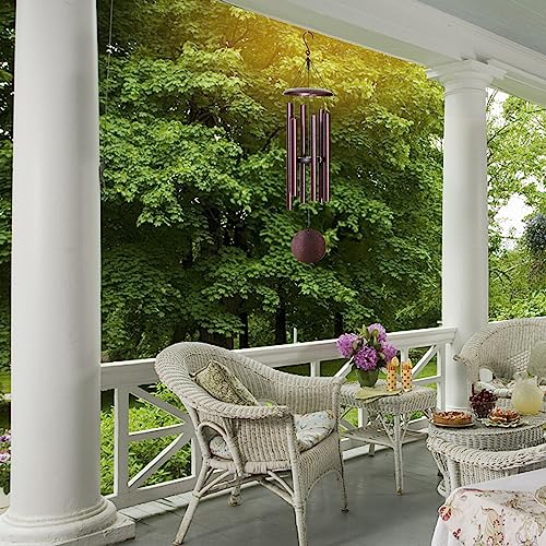 FDOCOI Wind Chimes for Outside Deep Tone,38'' Large Memorial Wind Chimes Outdoor,Sympathy Wind Chimes Gifts for mom/Grandma,Balcony,Garden Décor,Bronze