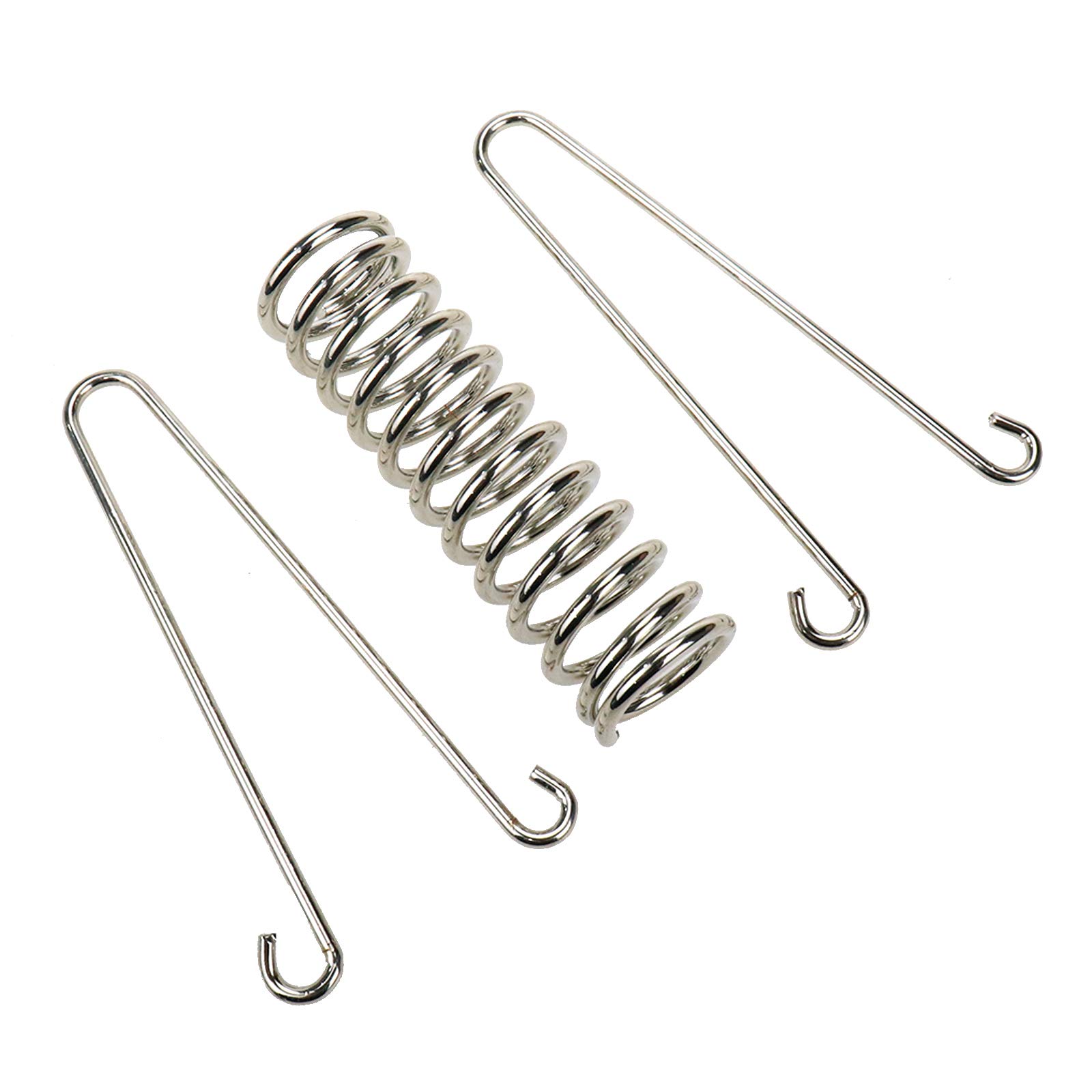 Dasunny 5 Pcs Tent Rope Fixing Buckle, Steel Spring Hook Tent Wind Rope Tensioner for Outdoor Hiking Camping Activities