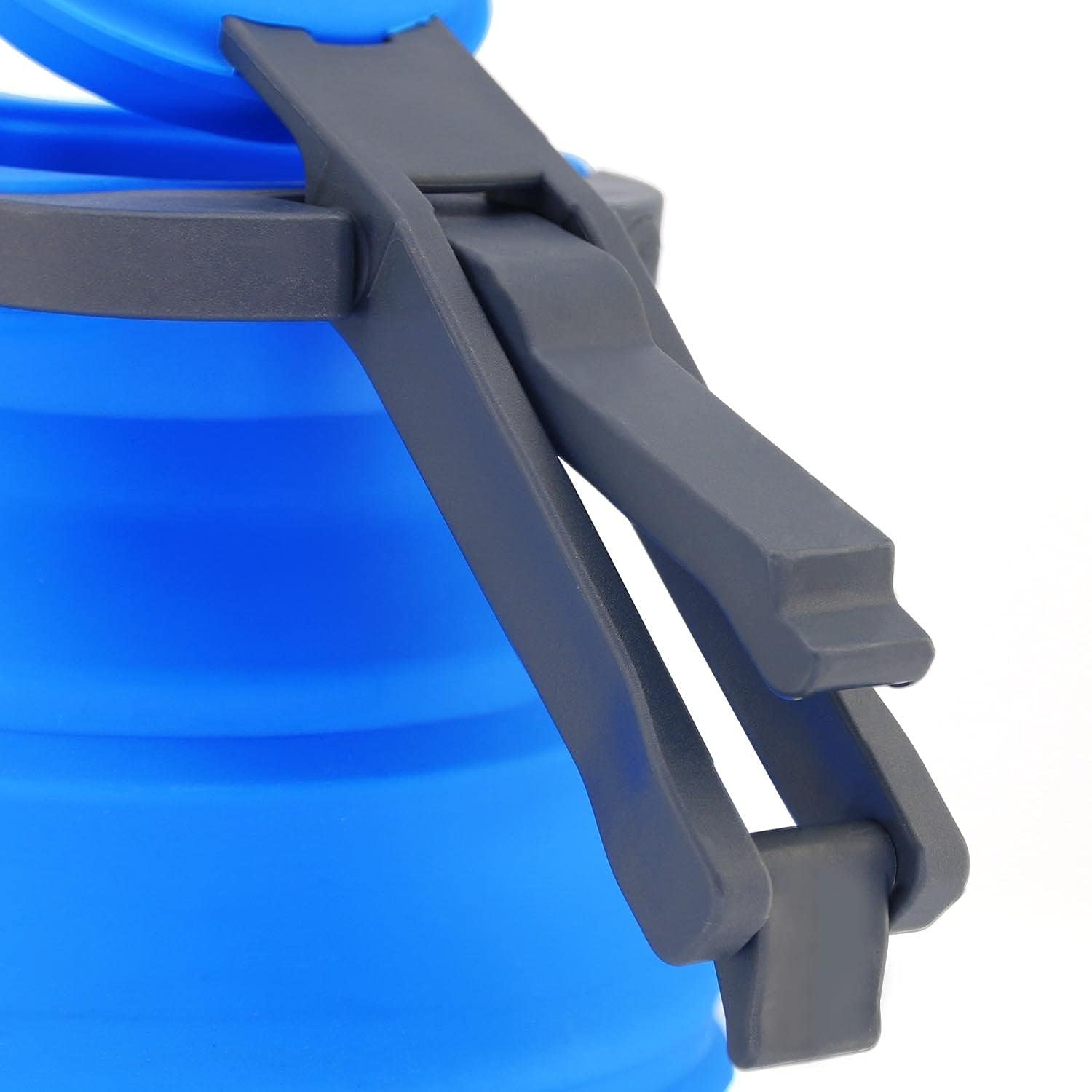 Collapsible Camping Kettle for Hiking Travel & Outdoors & Indoors 42 Ounce Capacity Blue/Green
