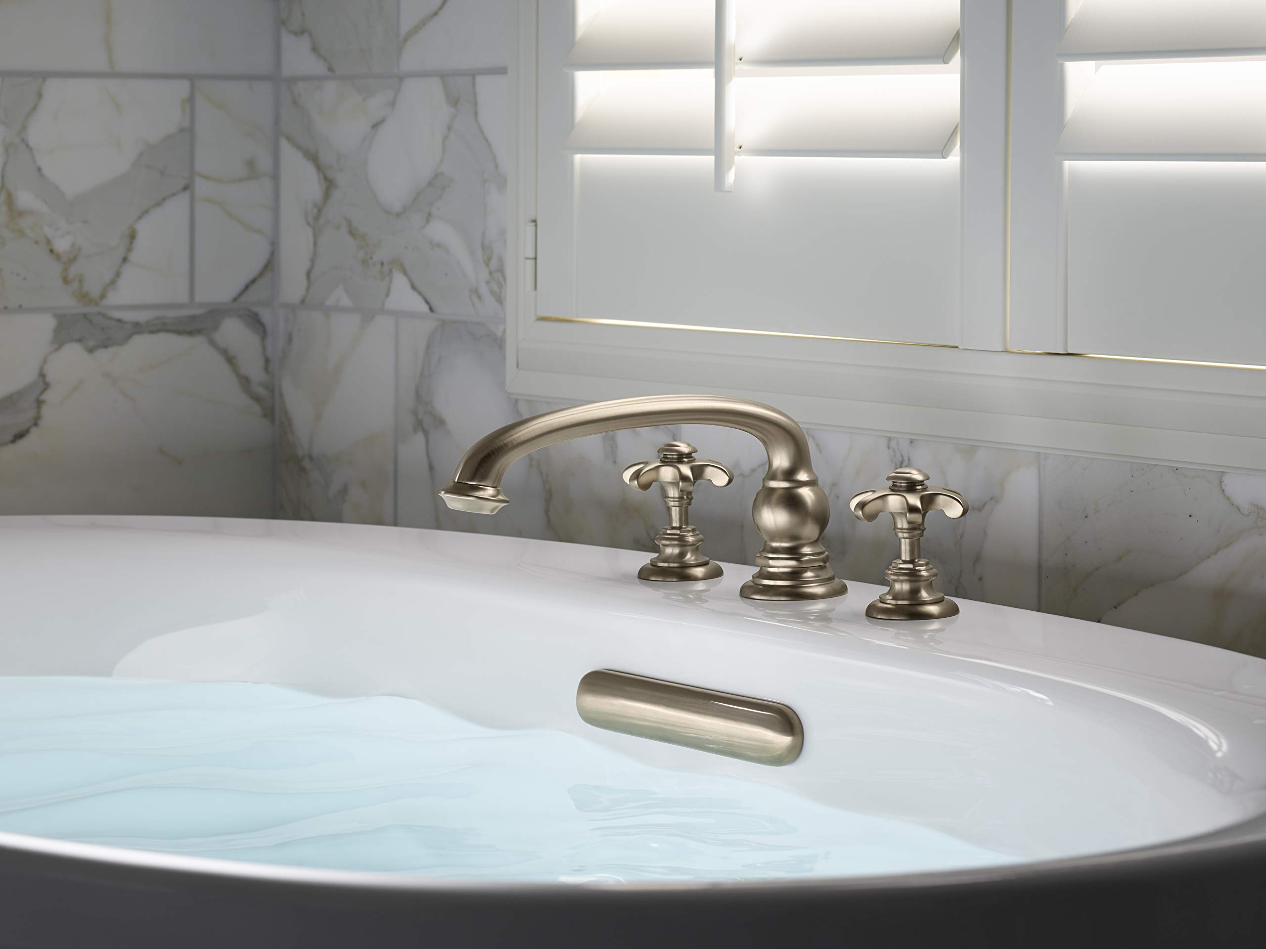 Kohler K-7271-BL Clearflo 1 1/2" Slotted Overflow Bath Drain, Matte Black