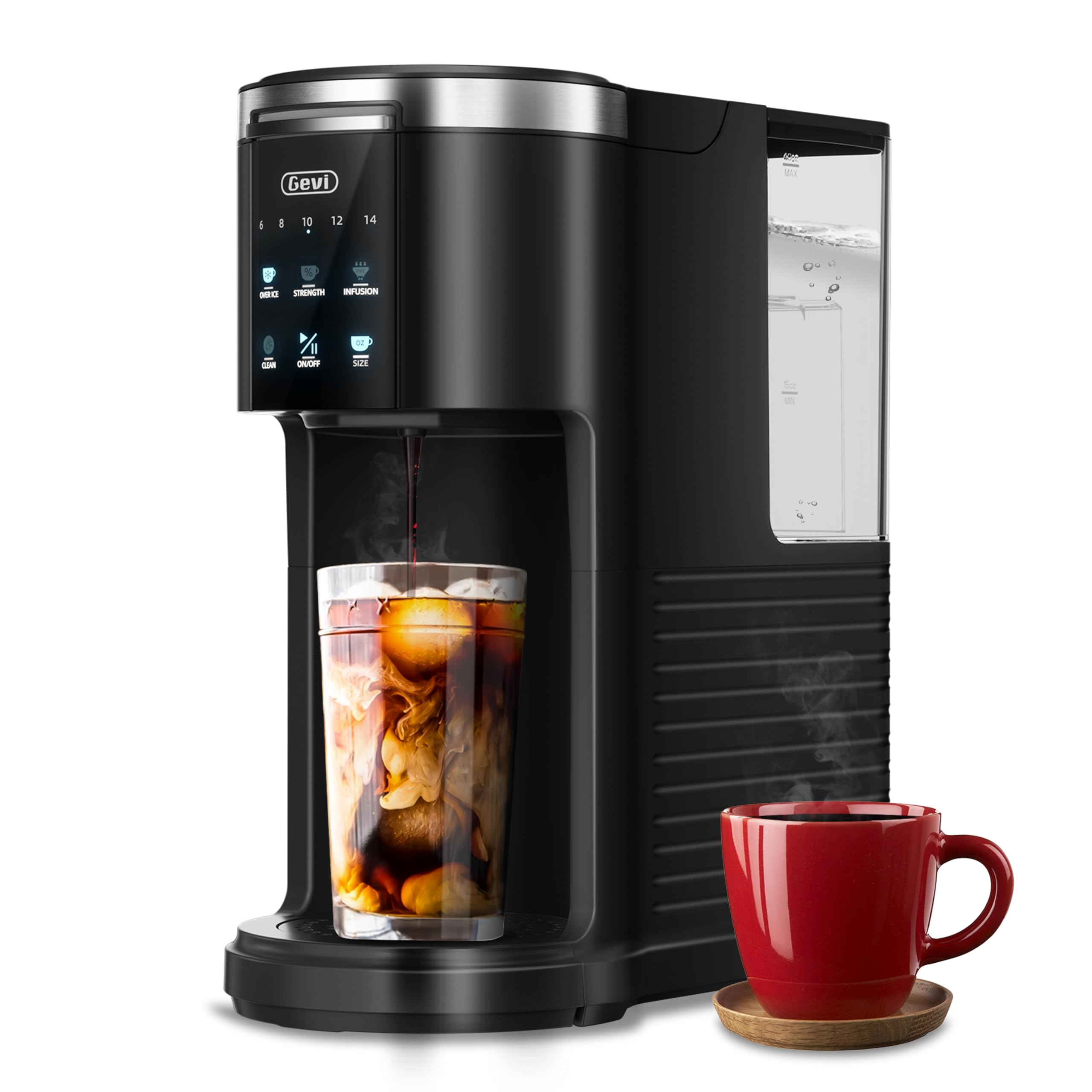 Gevi EzPod Compact Single Serve Coffee Maker,