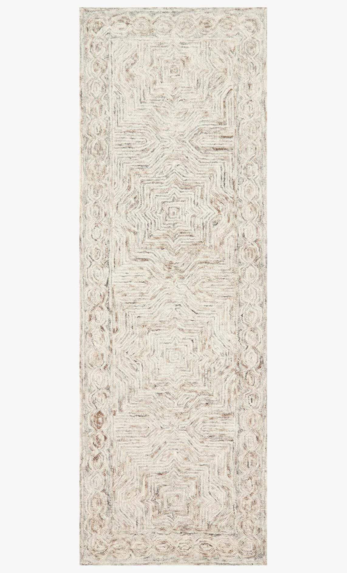 Loloi II Ziva Collection ZV-01 Neutral 2'-6" x 9'-9" Runner Rug