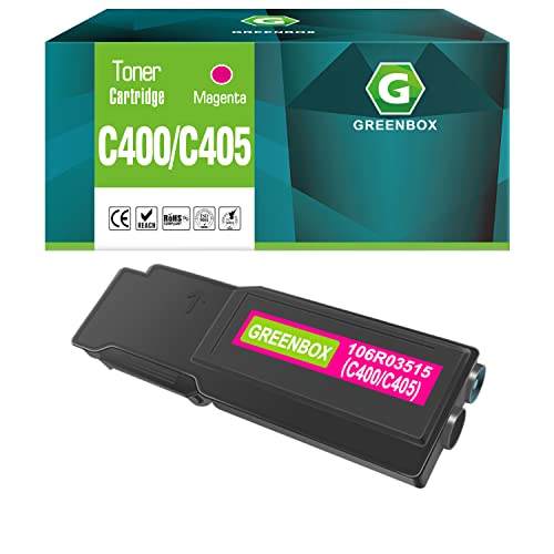 GREENBOX Remanufactured Xerox VersaLink C400 C405 Magenta Toner Cartridges Replacement for 106R03515 for Versalink C400N C400DN C405N C405DN Printer (1 Pack)