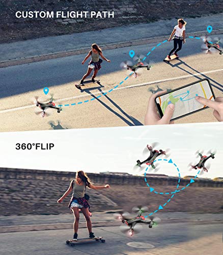 Syma X400 Mini Drone with Camera for Adults & Kids 720P Wifi FPV Quadcopter with App Control, Altitude Hold, 3D Flip, One Key Function, Headless Mode, 2 Batteries, Easy to Fly for Beginners
