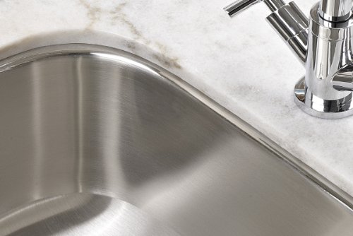 Houzer MS-2309-1 Medallion Classic Series Undermount Stainless Steel Single Bowl Kitchen Sink