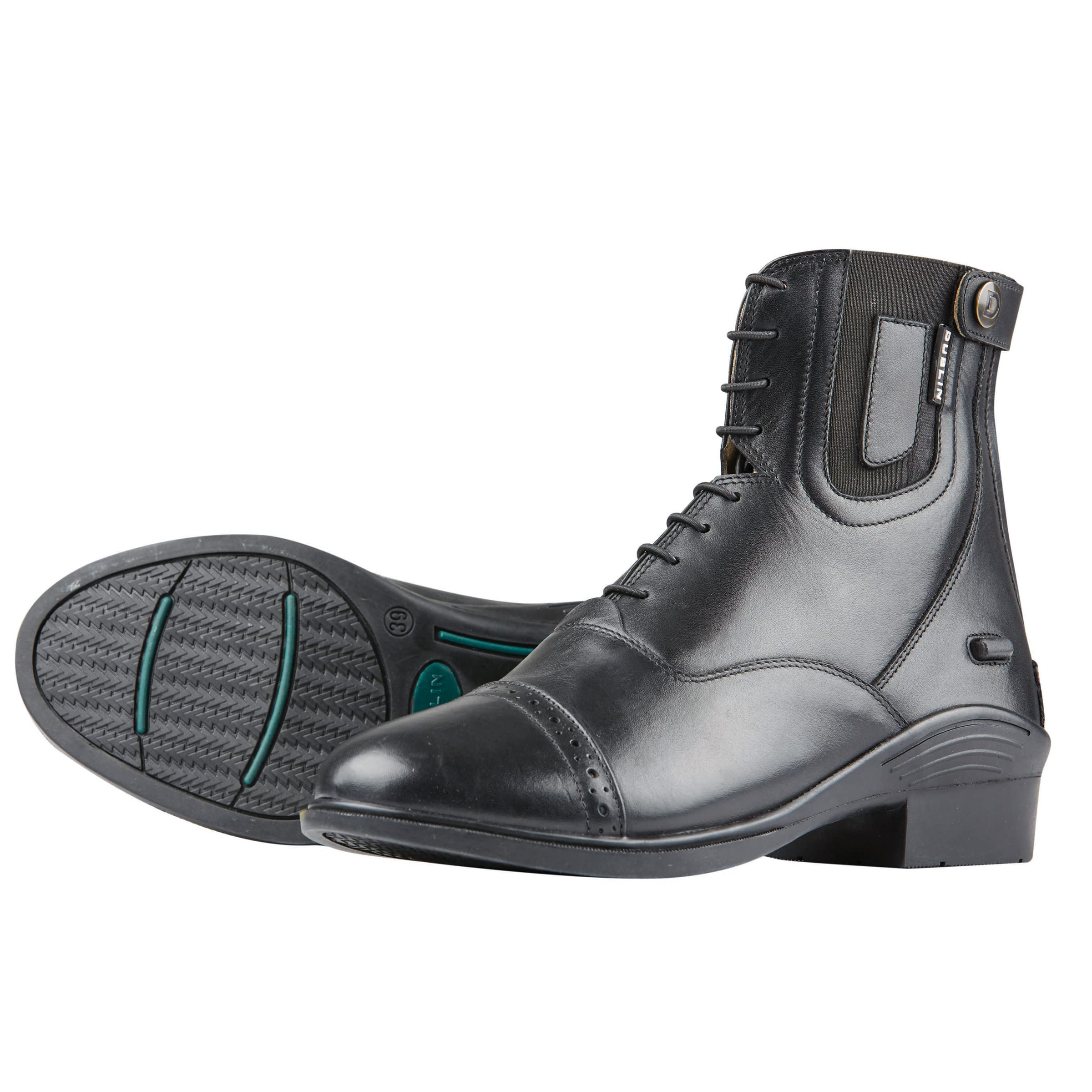 Dublin Evolution Lace Front Paddock Boots, Black, Ladies 10