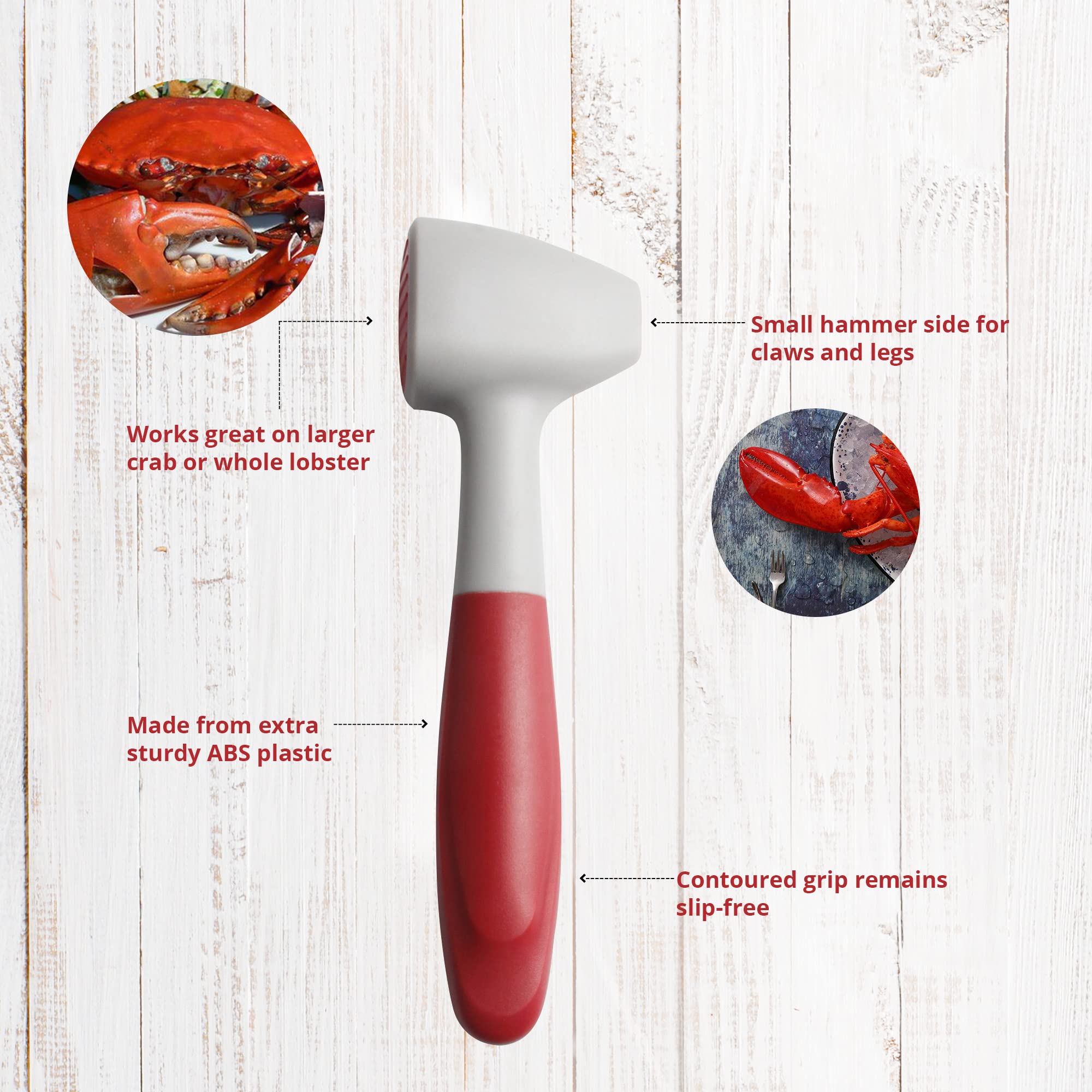 Maine Man Dual-Head Seafood Hammer, Set of 2