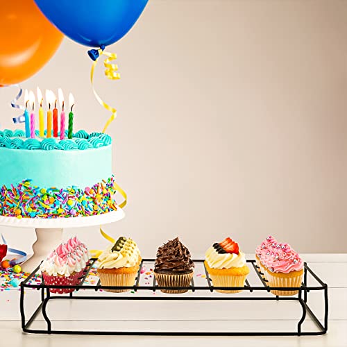 Hiceeden 20 Holes Ice Cream Cone Stand, Non-Stick Cupcake Cone Baking Rack, Metal Ice Cream Holder Cupcakes Pastry Tray for Baking, Cooling, Displaying, Serving Treats