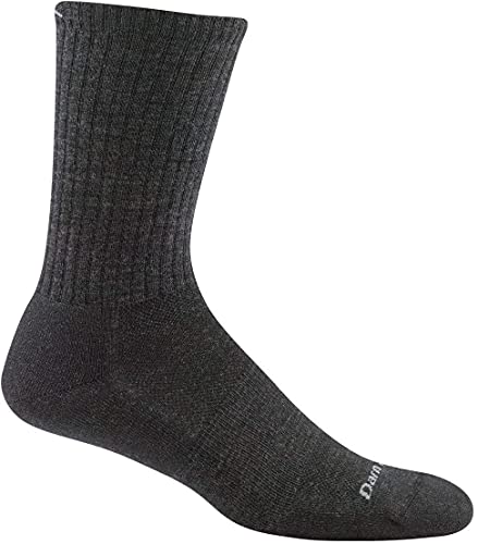 DARN TOUGH (Style 1657) Men's The Standard Lifestyle Sock - (Charcoal, Large) - 6 Pack Special