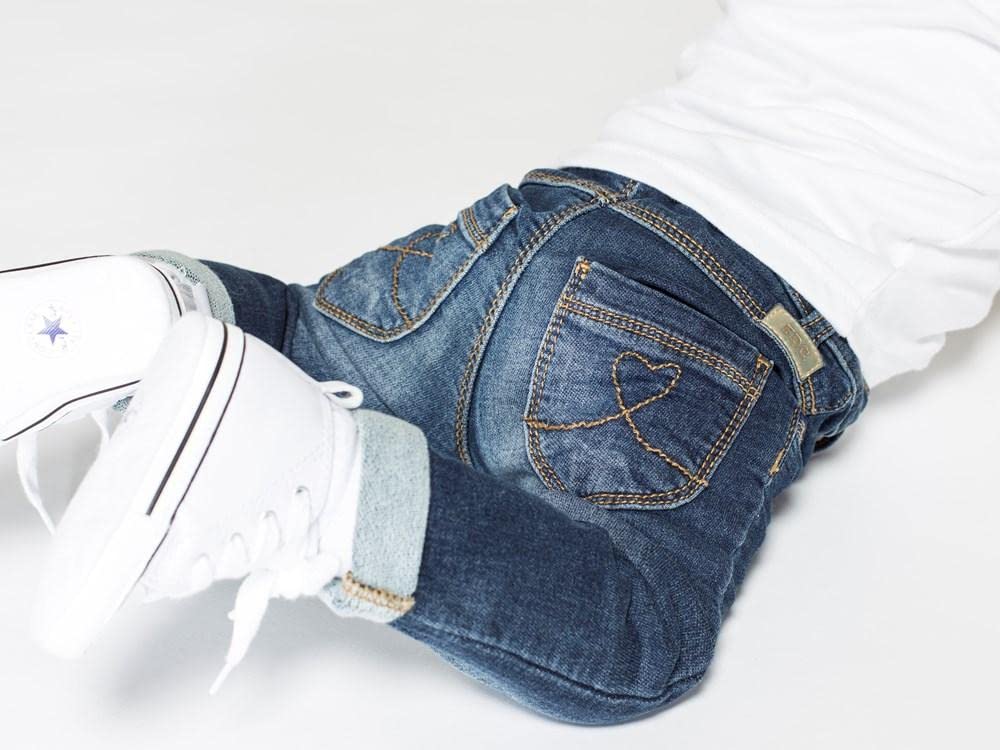 Feetje Baby Boy Girl Regular Jeans,Little Kid Stylish Back Pocket Denim Pants