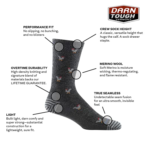 Darn Tough Vermont Strut Crew Lightweight Dark Teal LG (US 10-12)