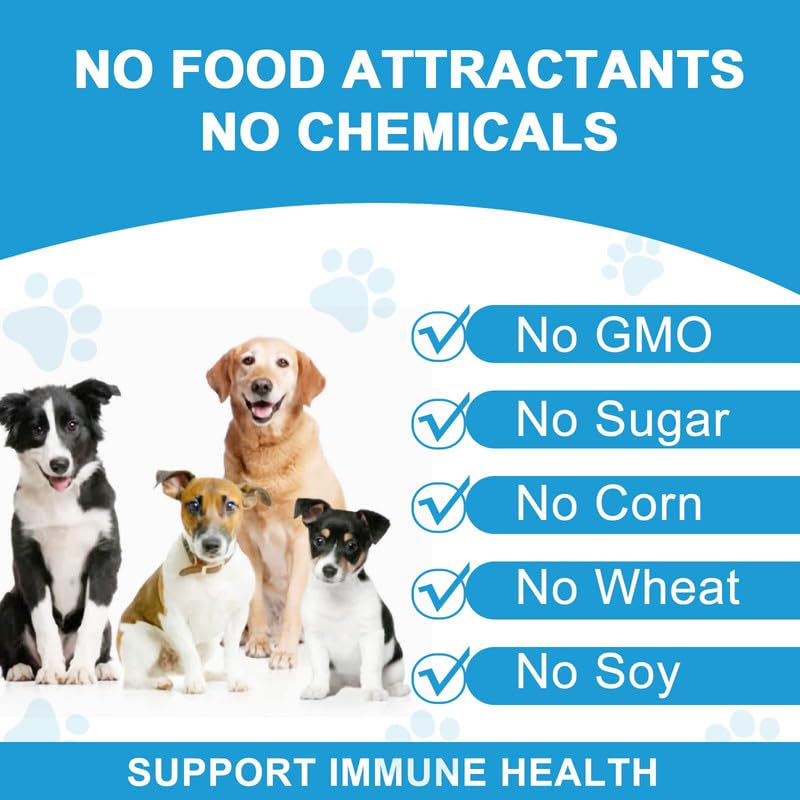 GKD Dog Allergies Relief - Trusted Formula, Allergy Itch Relief, Fish Oil Soft Chews, Helps Reduce Normal Shedding, Probiotics for Healthy Skin & Coat