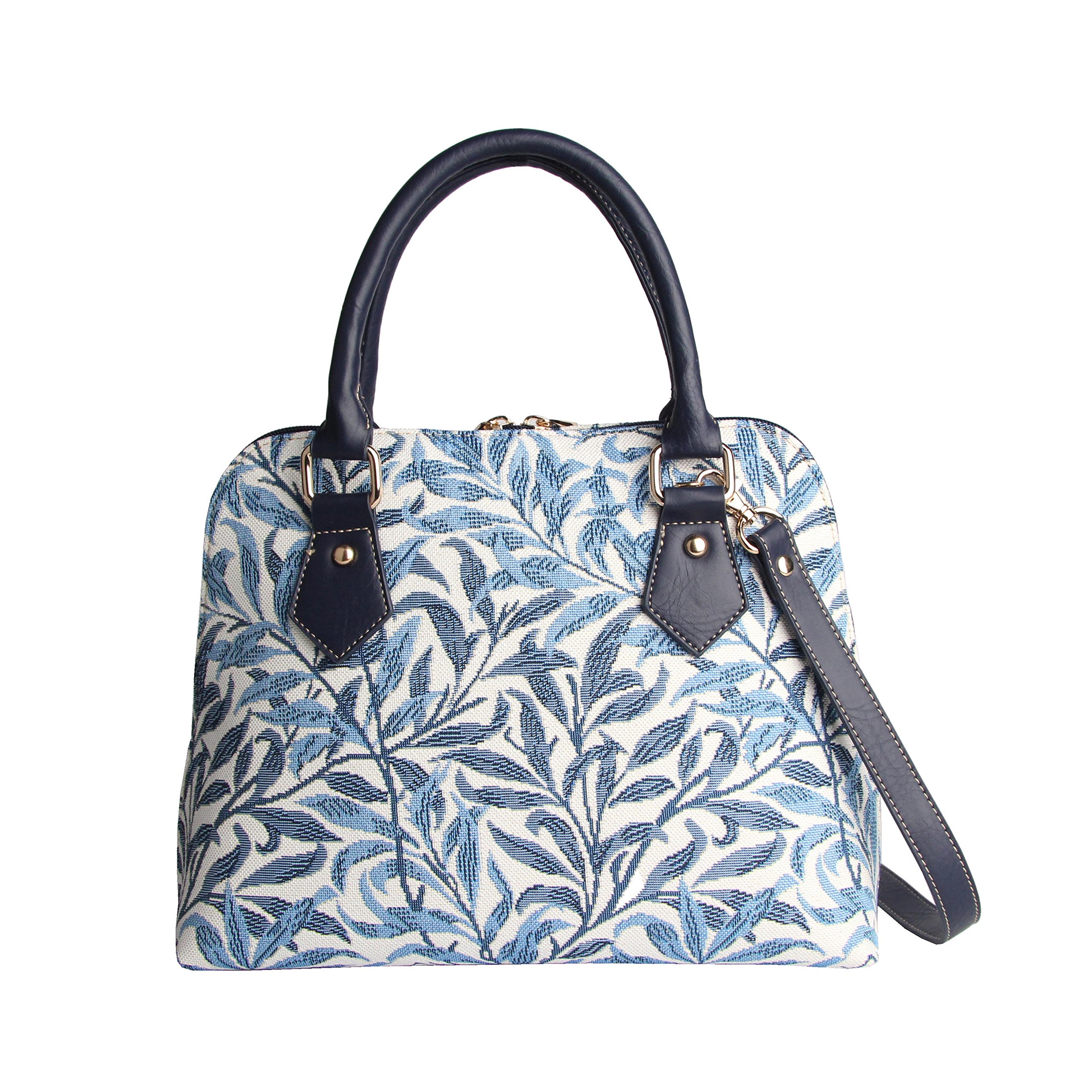 Signare Tapestry Hand Shoulder Bag Cross Body Purses Handbag Satchel Bag for Women In William Morris Willow Bough|CONV-WIOW