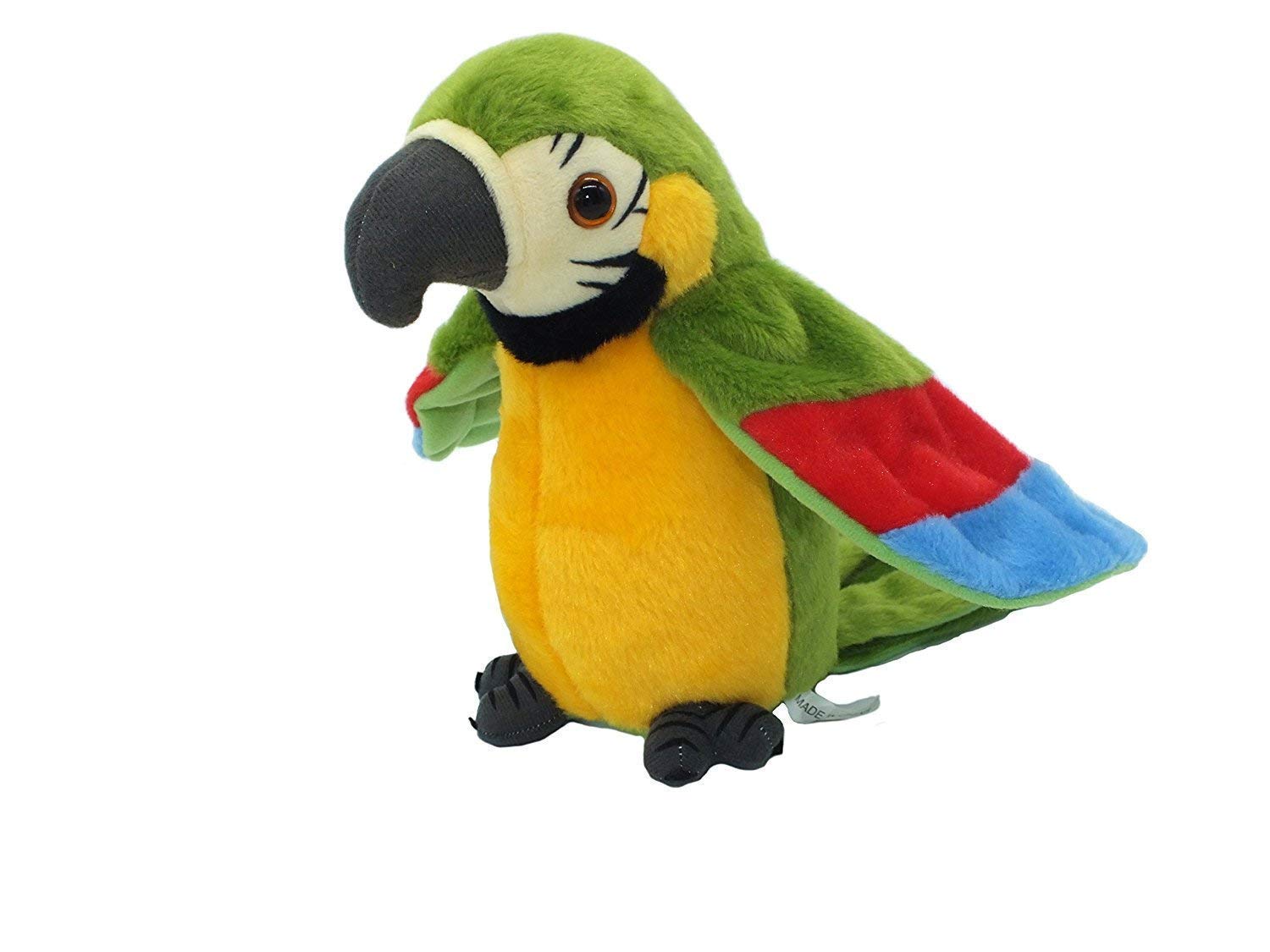 Talking Parrot No Matter What You Say Will Repeat What You Say Funny Learning Good Helper Bring You Happiness!Parrot Toys! Speaking Parrot.Talking Bird.Multifunctional Electric Plush Parrot Speaking