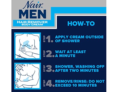 Nair Men Hair Removal Body Cream, 13 Ounce (Pack of 2)