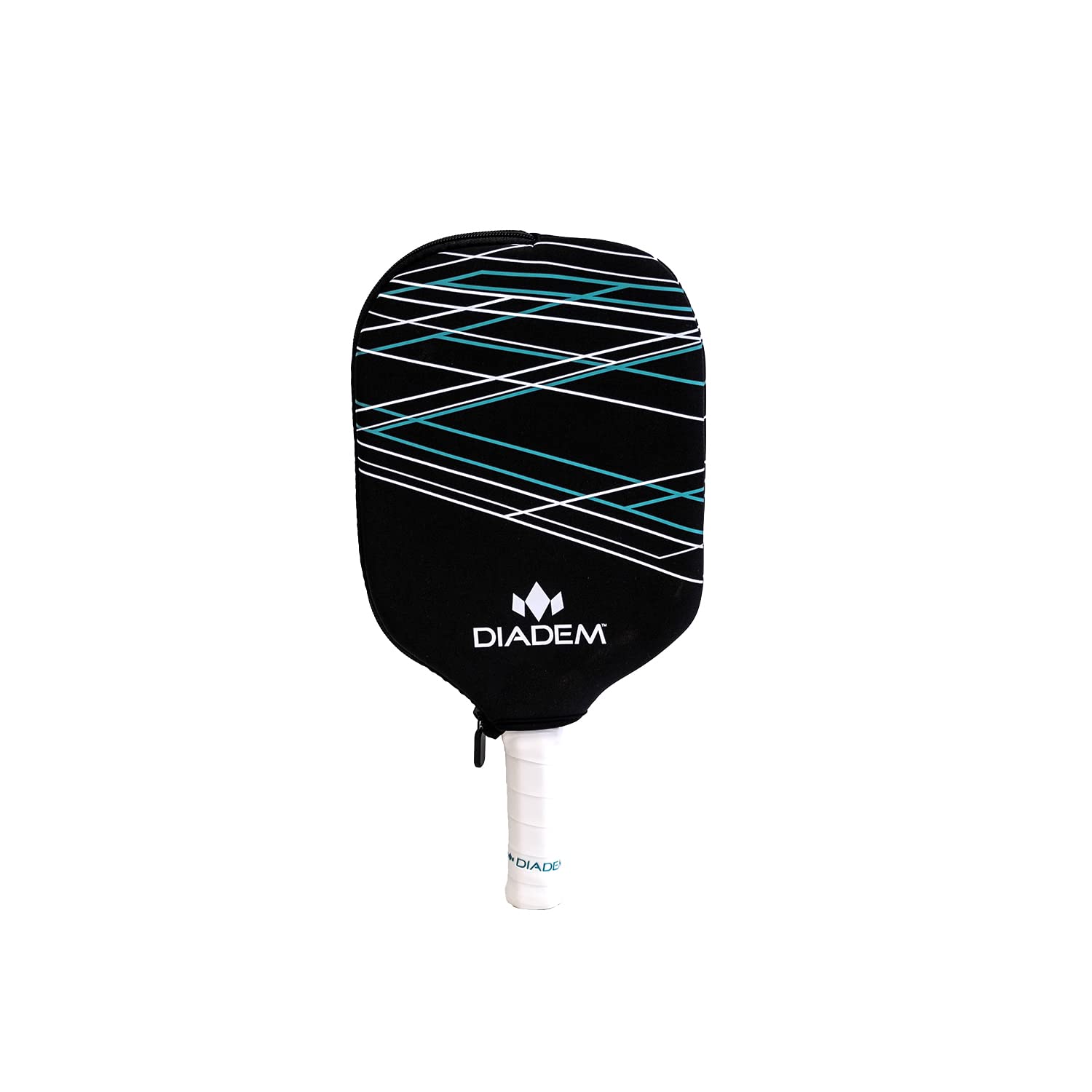 Diadem Pickleball Paddle Covers (Black/Teal Court)