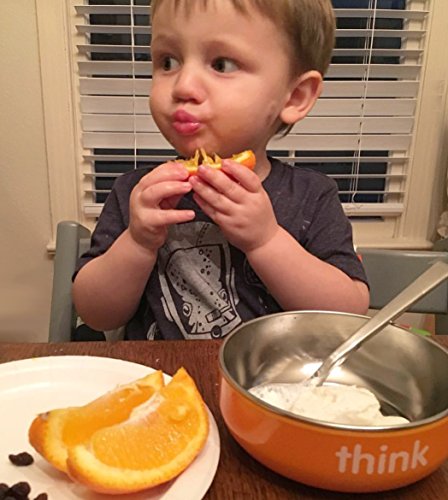 Thinkbaby Low Rise BPA Free Baby Bowl (Orange)
