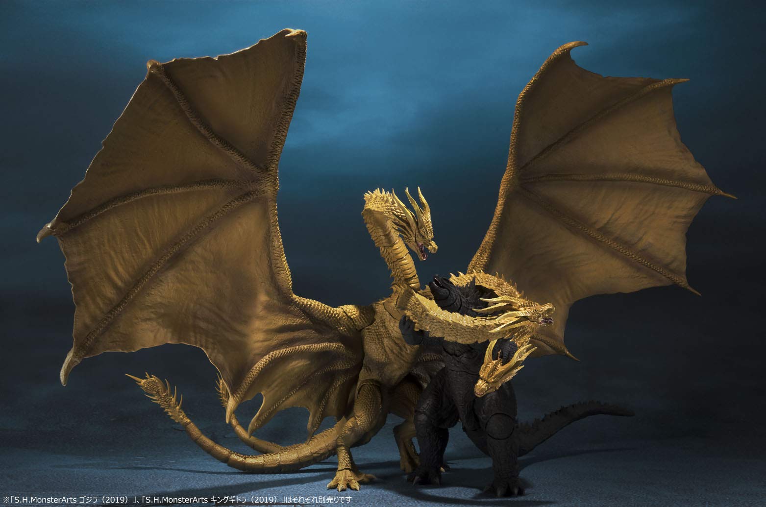 TAMASHII NATIONS Bandai S.H. MonsterArts King Ghidorah 2019 "Godzilla: King of The Monsters Action Figure