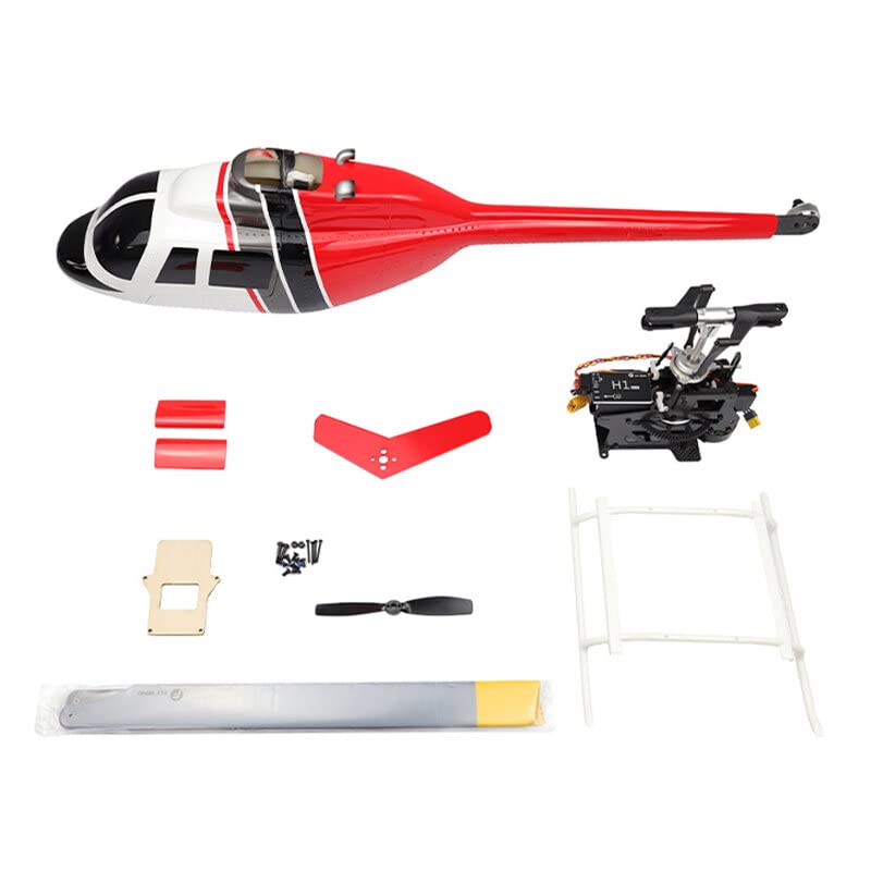 FLYWING Bell 206 V2 Class 470 6CH Brushless Motor GPS Fixed Point Altitude Hold Scale RC Helicopter PNP with H1 Flight Controller