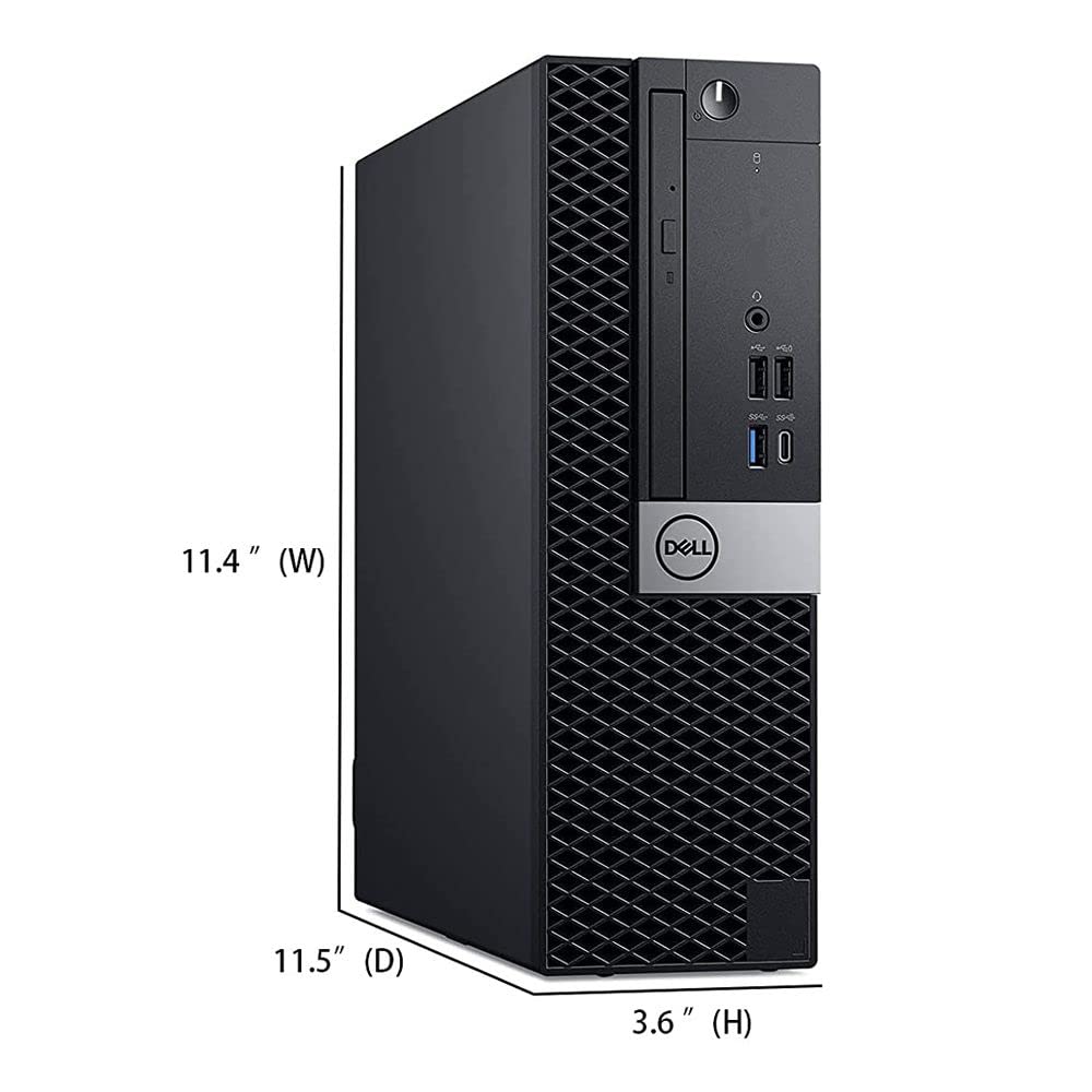 Dell Optiplex 7050 SFF Desktop PC Intel i7-6700 4-Cores 3.40GHz 32GB DDR4 Ram New 512GB M.2 NVMe SSD WiFi Bluetooth HDMI DP Windows 10 Pro DVD-RW Wireless Keyboard & Mouse (Renewed)