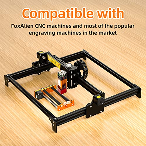 FoxAlien New Aluminum Y-axis Rotary Roller for Cylindrical Objects Curved Surface Compatible with CNC Router Engraving Machines Reizer, Reizer Mega, Masuter, Masuter Pro