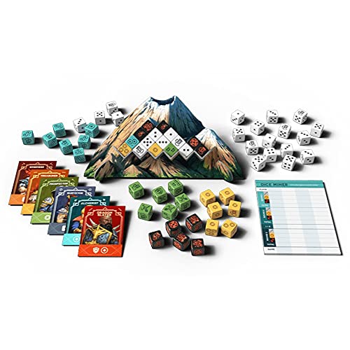 Dice Miner Card Board Game Bundle with Drawstring Bag